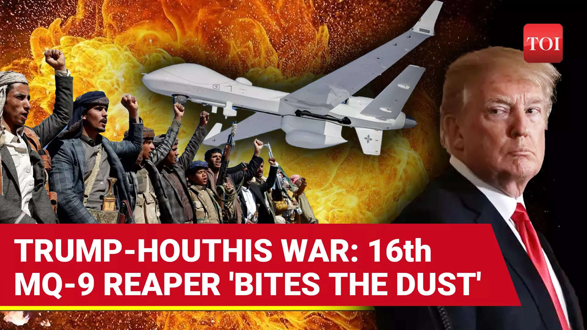 After U.S. Warship, Houthis 'Shoot' At 16th American MQ-9 Reaper Drone ...