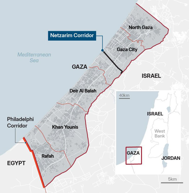 Israel splits Gaza in two again as troops enter Netzarim Corridor