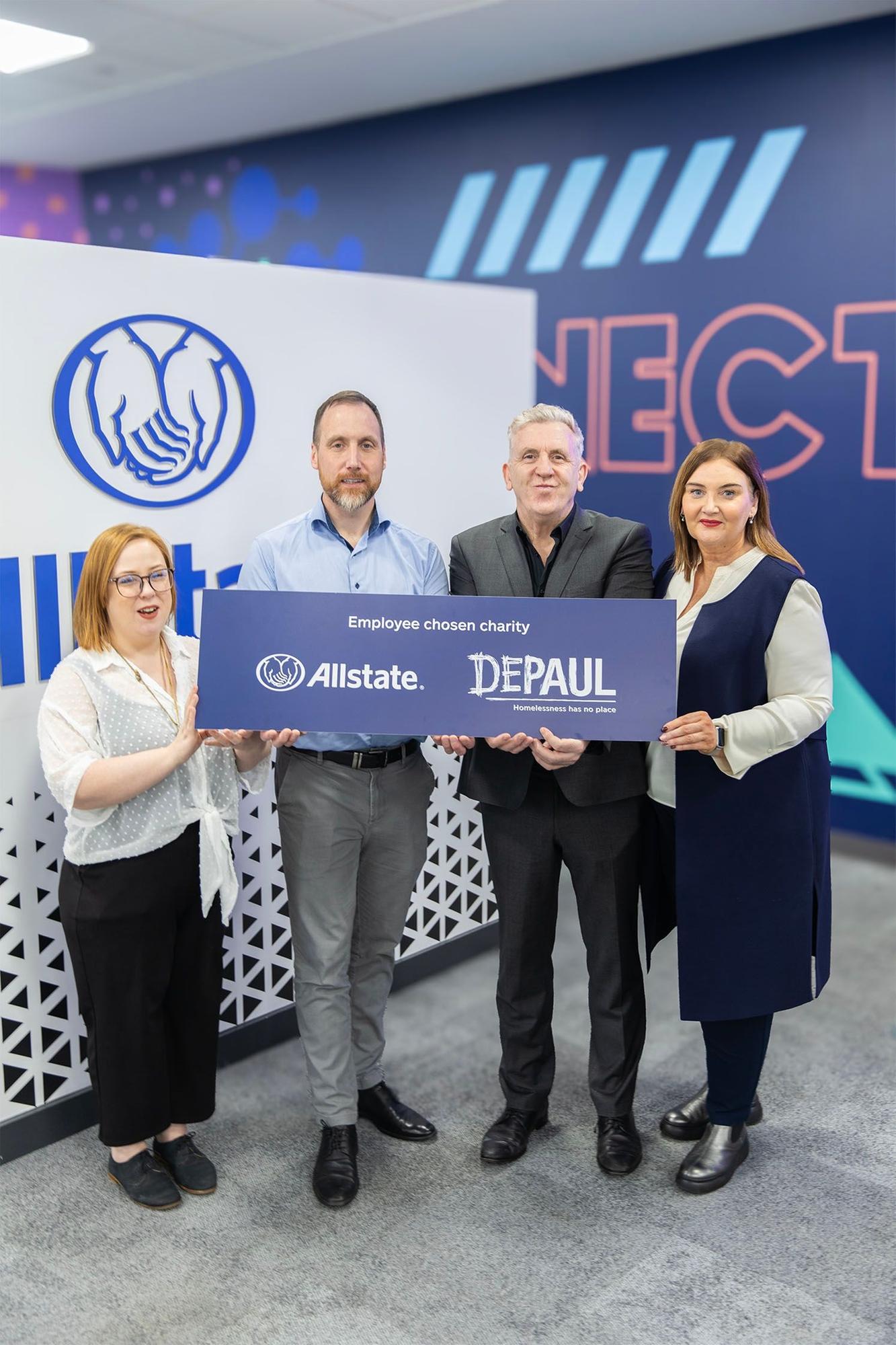 Allstate NI announces partnership with Depaul to help end homelessness
