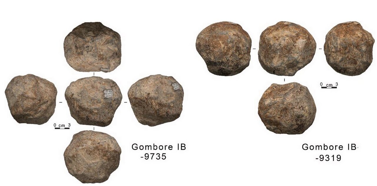Study suggests ancient hominins used unmodified volcanic rock spheres ...