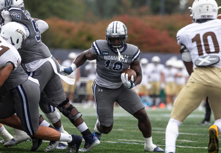 2025 NFL draft: New York Giants showing interest in Monmouth RB Sone Ntoh?