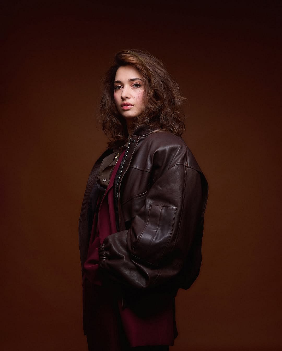 Tamannaah Bhatia Turns 'Biker Girl' In Chic Leather Jacket With ...