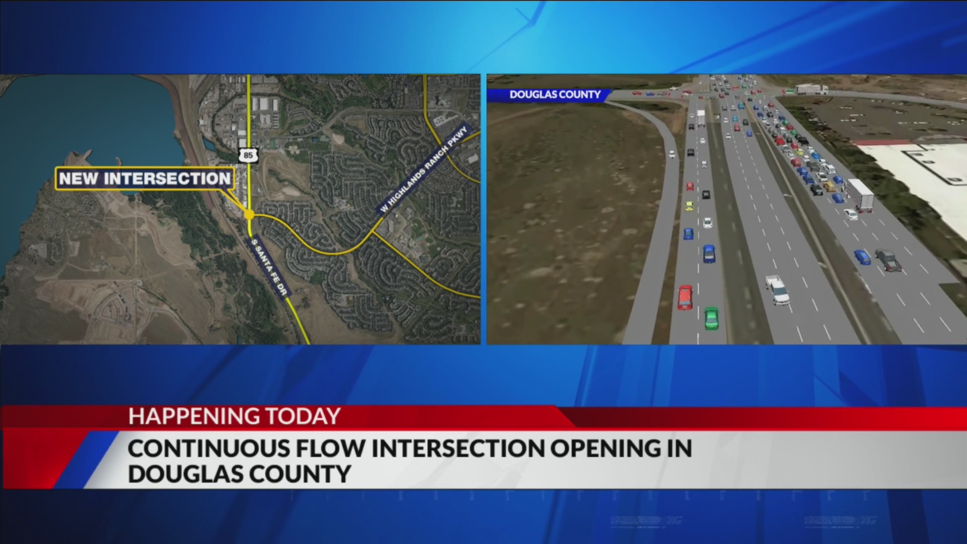 Continuous flow intersection opens in Douglas County