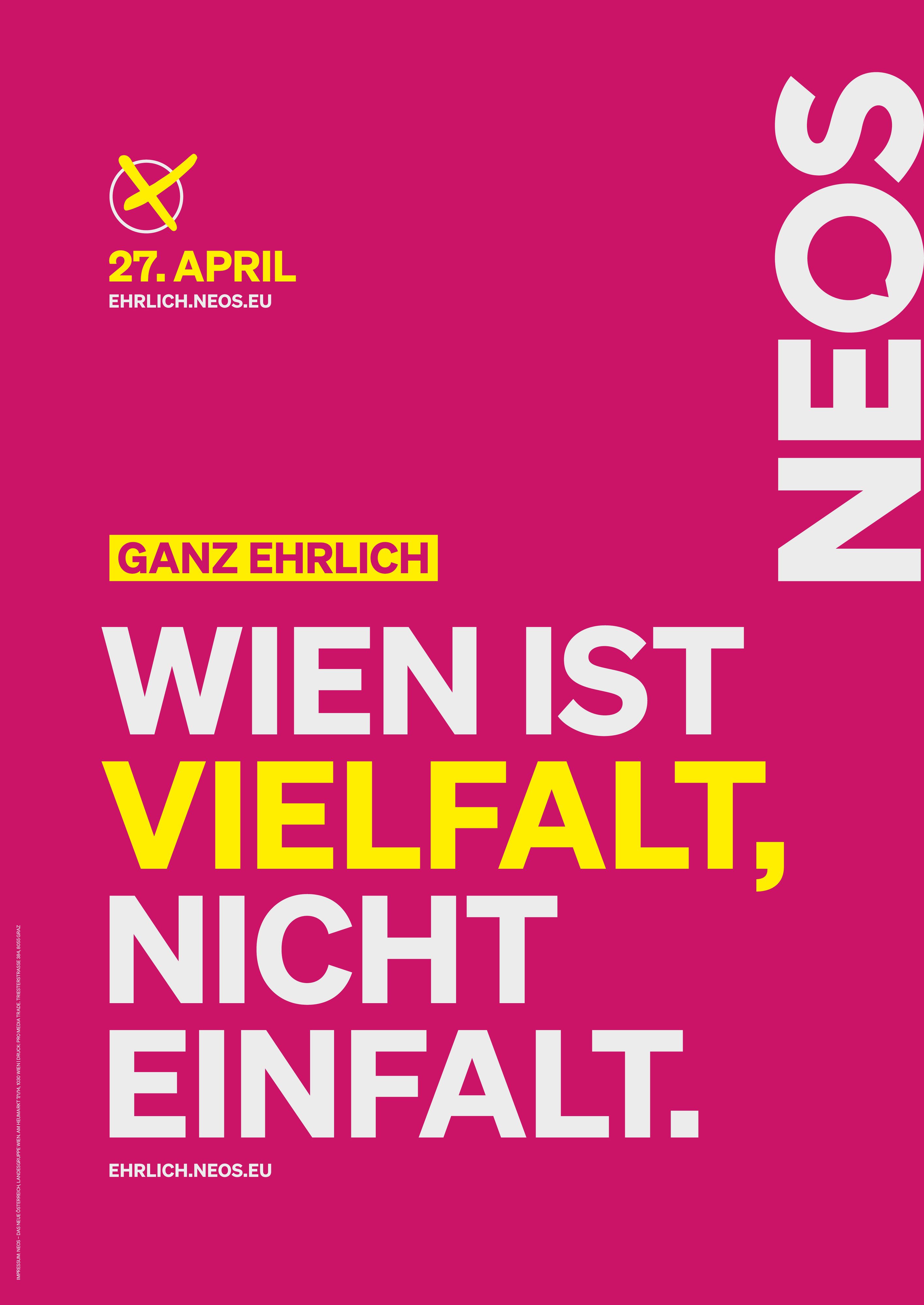 Das sind die Wahlplakate der NEOS