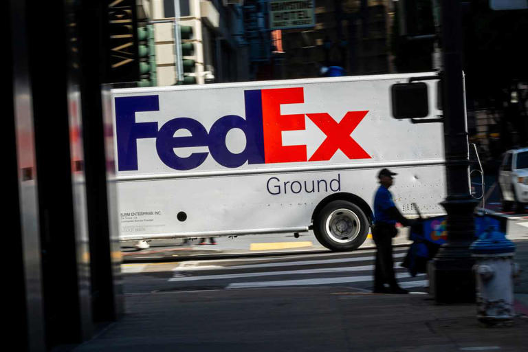 FedEx Stock Drops. Trade Fears Take a Bite Out Of Business Activity.
