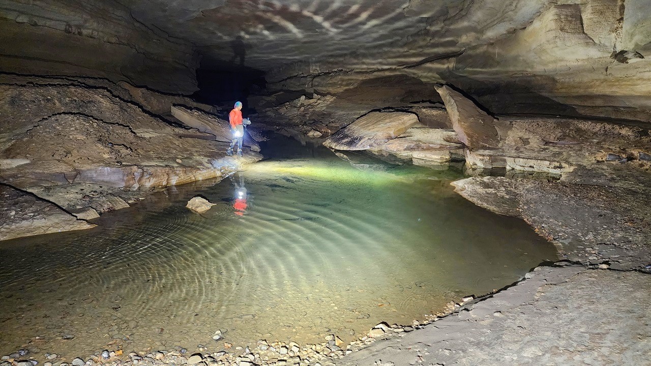150-Foot-Deep Hole Leads to Secret River Cave
