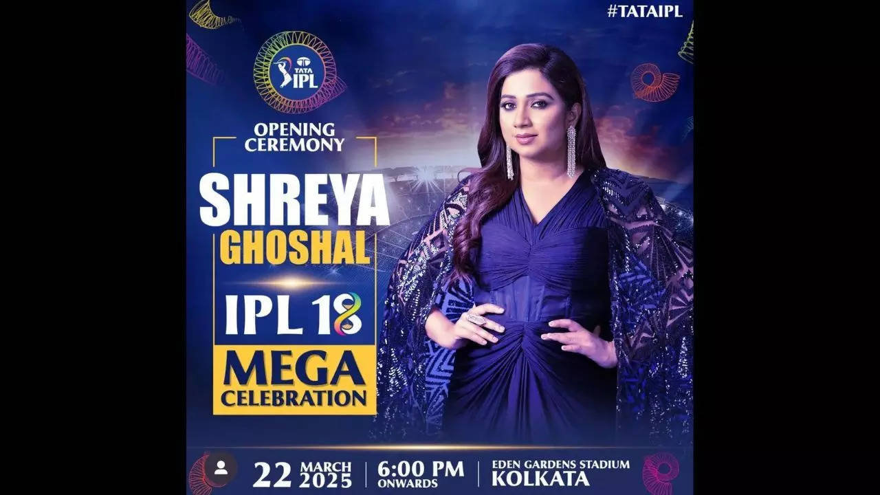 IPL 2025 opening ceremony in Kolkata on March 22: Check venue ...