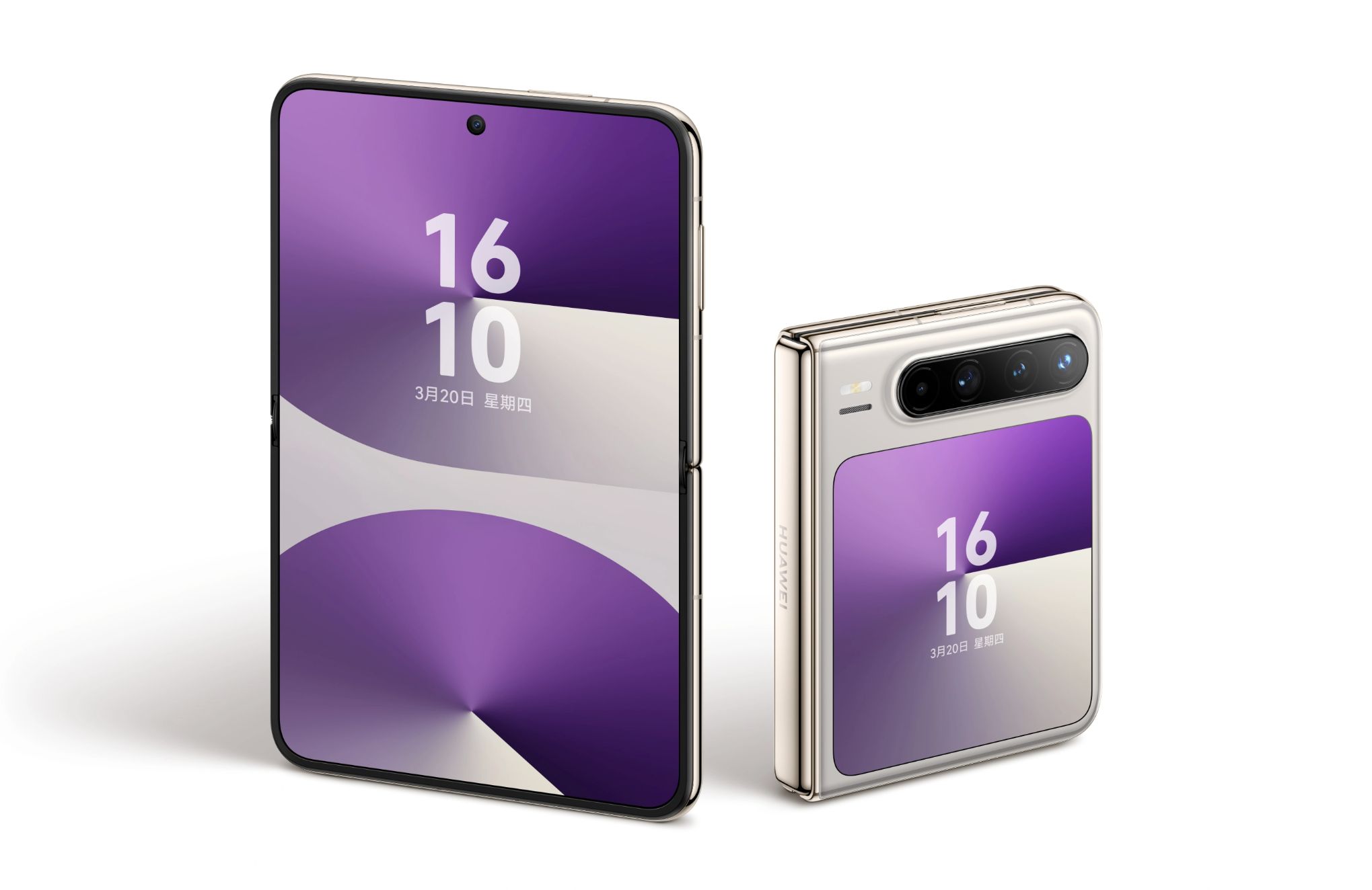 Flip or Fold? The Huawei Pura X is a wide flip phone with 16:10 screen ...