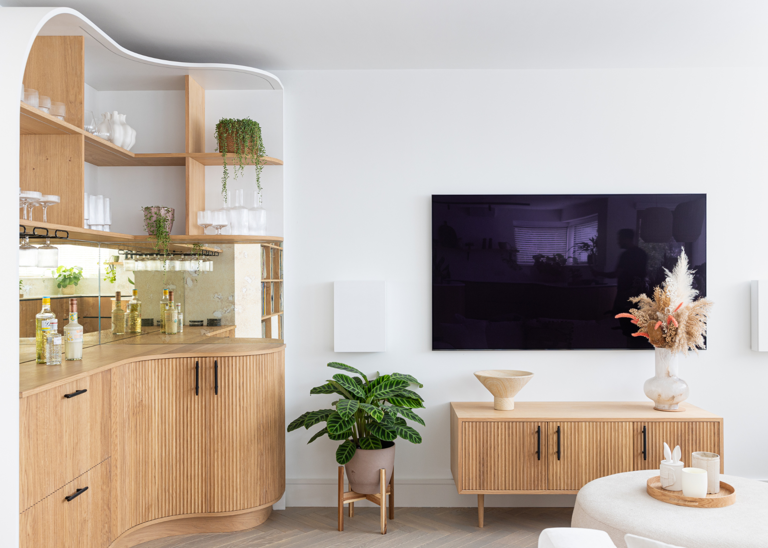 A DJ Booth in Your Cabinets? How a Hidden Turntable Turned This Home ...