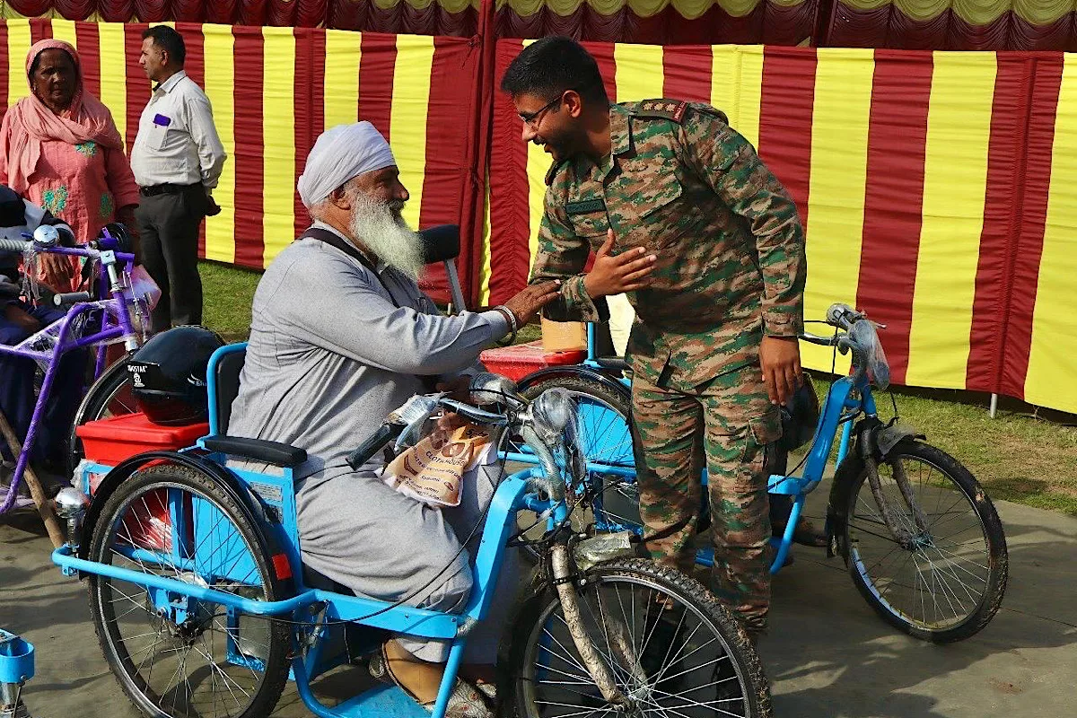 Army's Tiger Division provides specially-abled people in border areas ...
