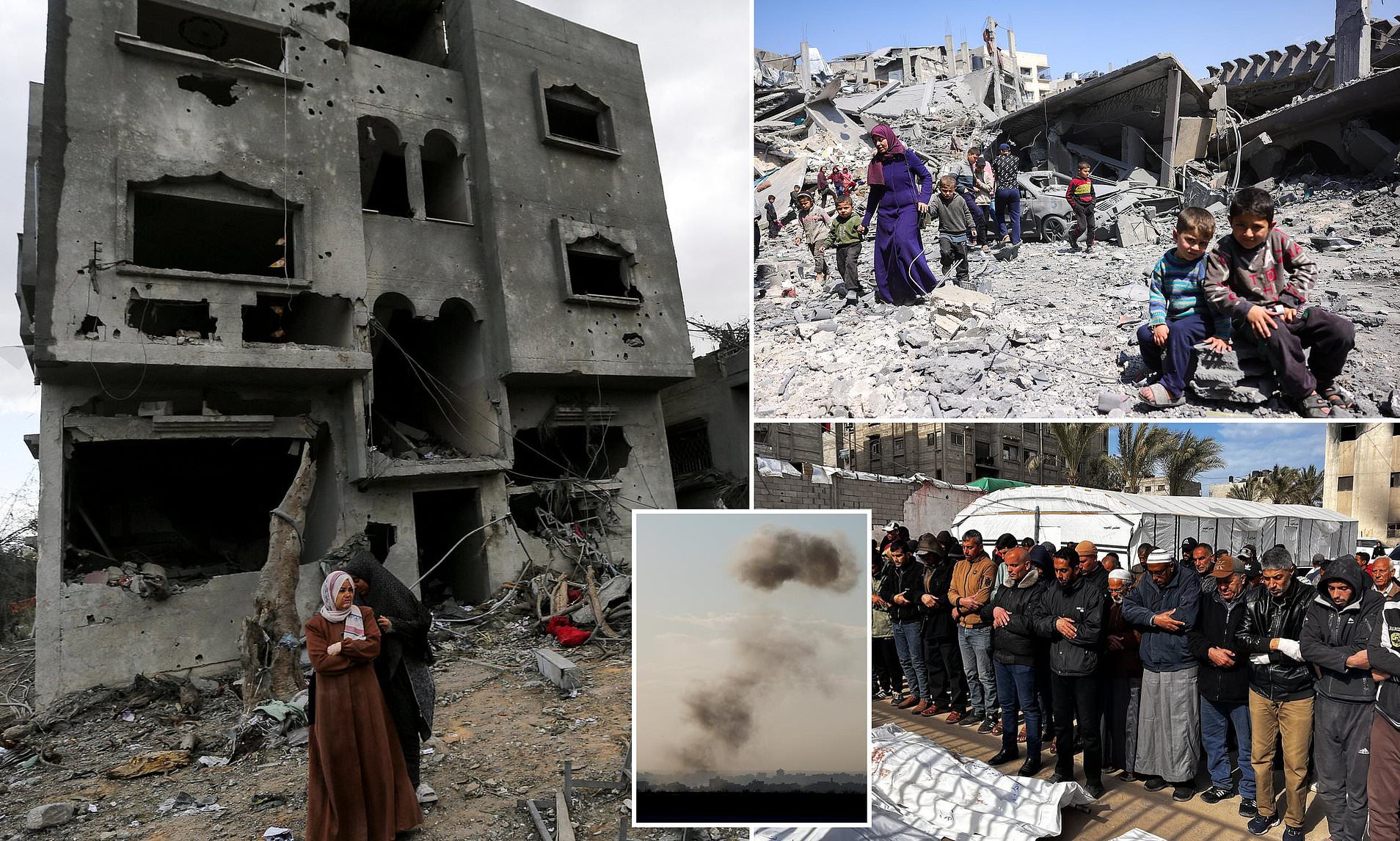 Israel threatens Hamas with 'total destruction' and pounds Gaza