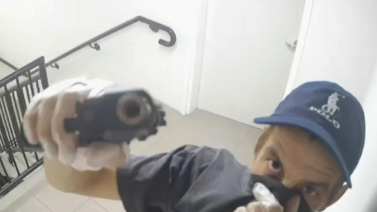 CCTV captures armed intruder inside Gold Coast church