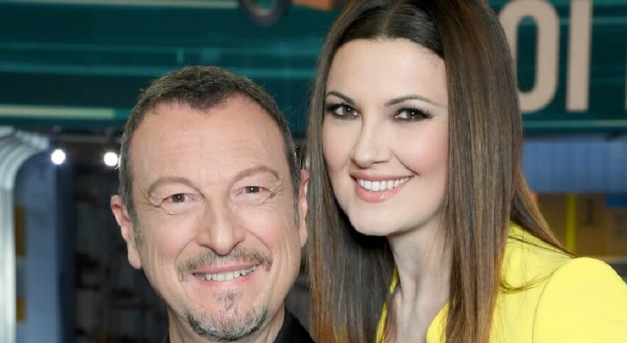 Amadeus e Giovanna Civitillo, la lite al parco immortalata dai ...