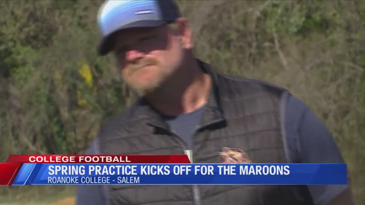 Roanoke College gets a special guest for 1st spring football practice