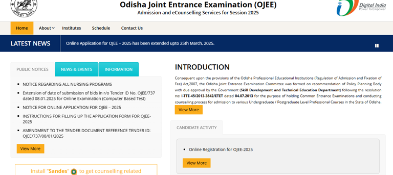 OJEE registration 2025 last date extended: Check details and direct ...