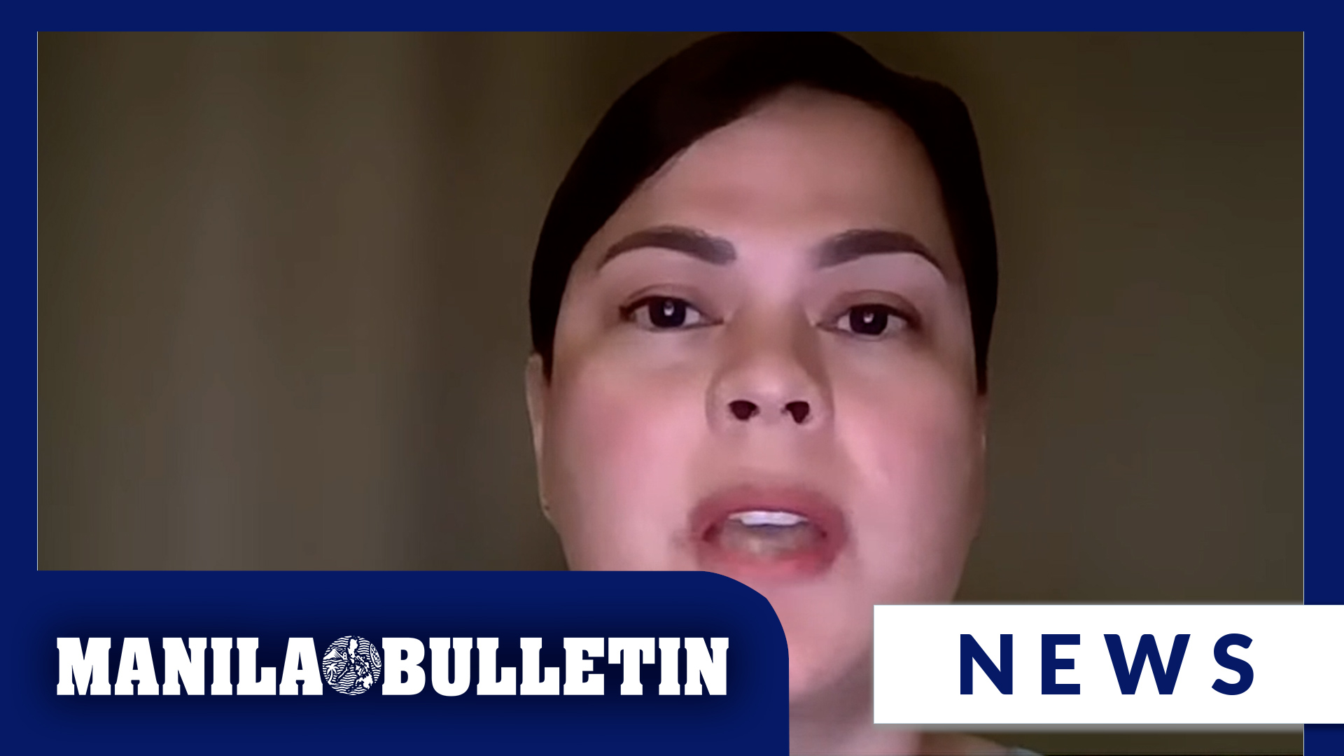 VP Sara delivers her statement during the Senate hearing on ex ...