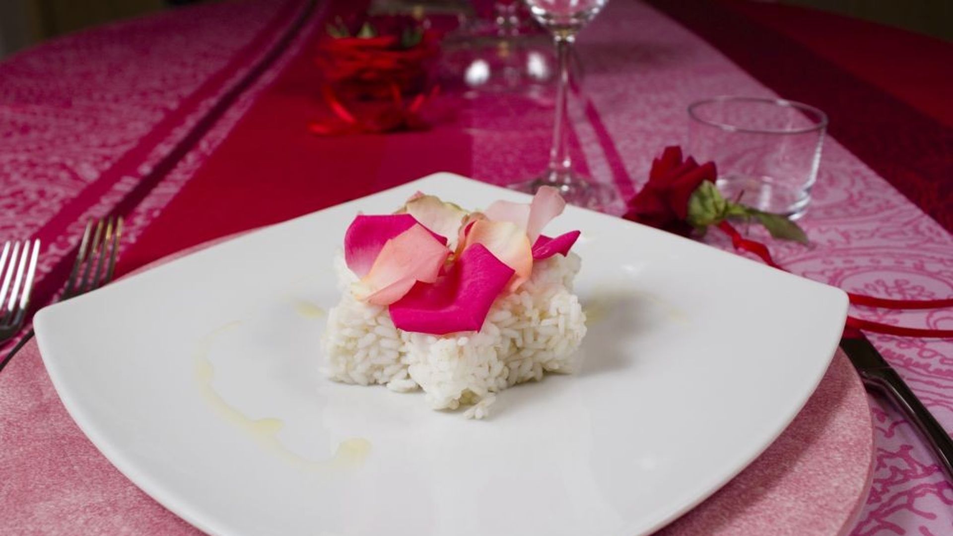 Risotto alle rose