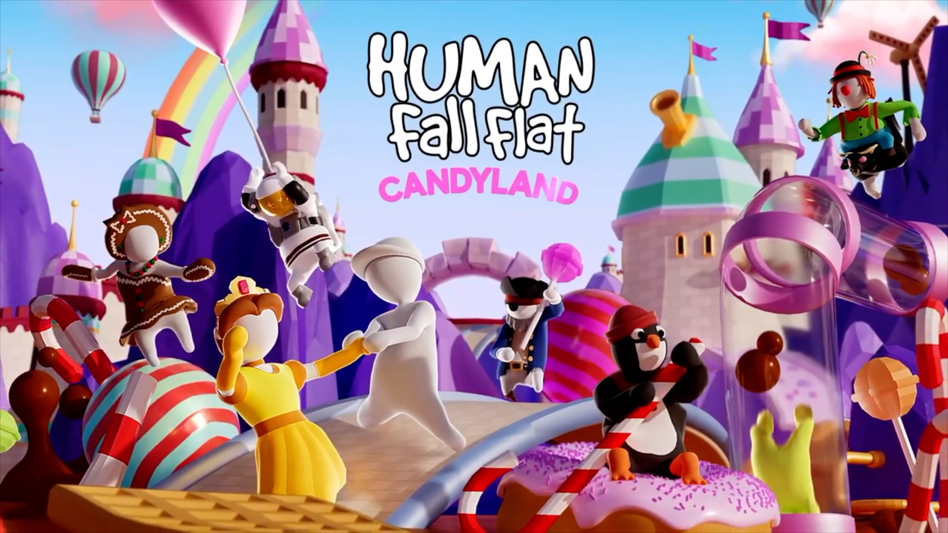 Human Fall Flat Official Candyland Level Launch Trailer