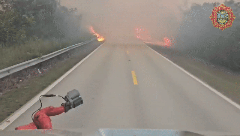 Florida brush fire closes Keys' 18-Mile Stretch of US1 for third ...