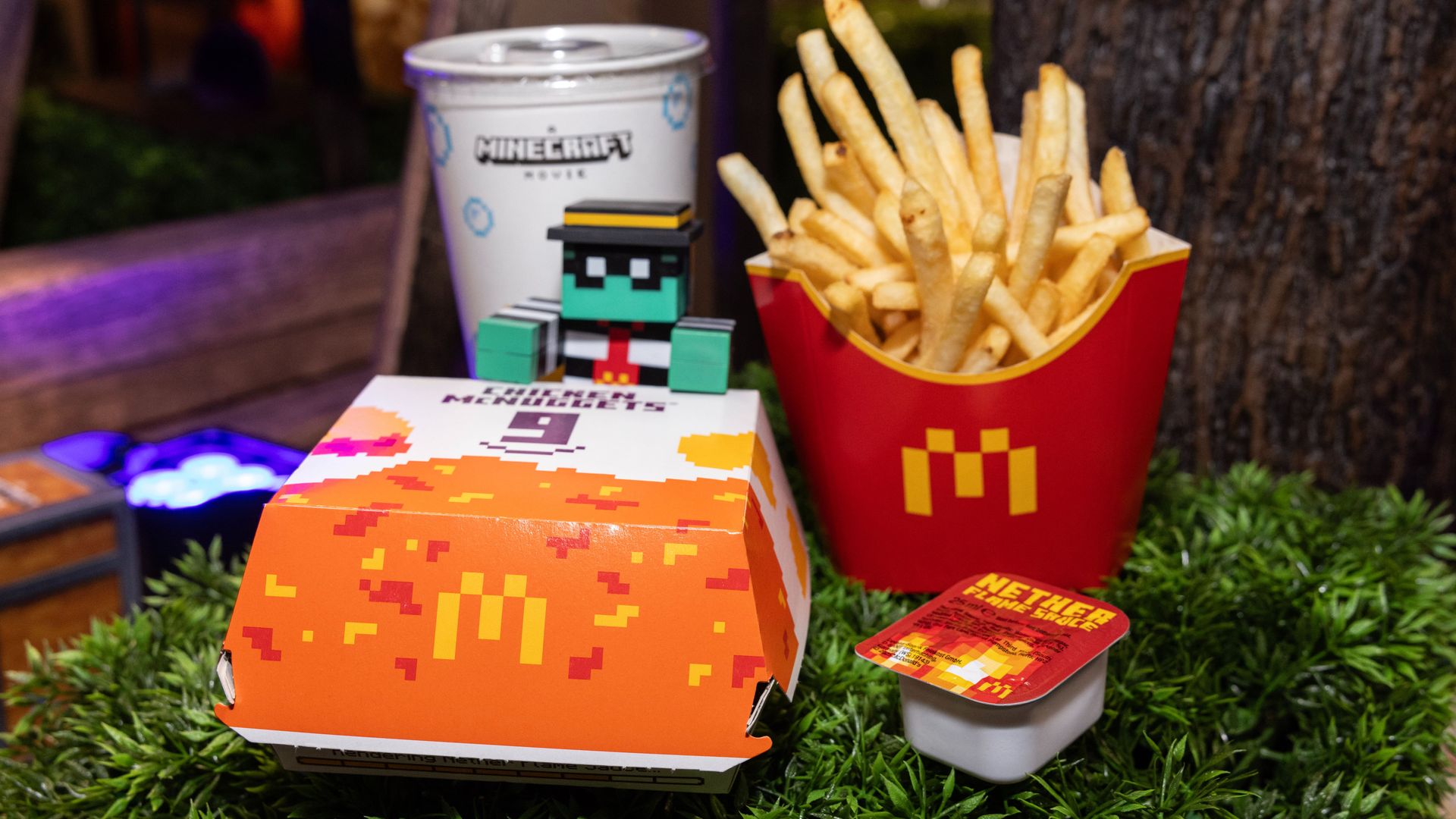 McDonald's reveals A Minecraft Movie meal with a bizarre set of ...