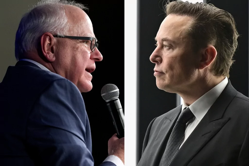 Tesla attacks showcase ‘split screen’ of Musk and Tim Walz: Tiana Lowe ...