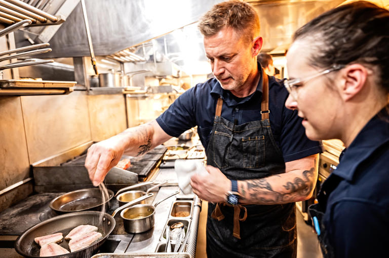 The Voltaggio brothers deliver steak and sizzle in a divine space