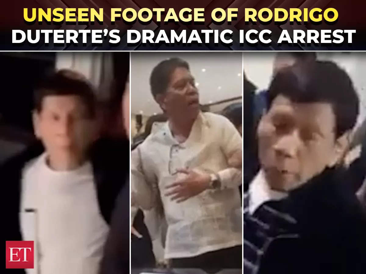 Unseen footage of ex-Philippine Prez’s dramatic arrest; Duterte argues ...