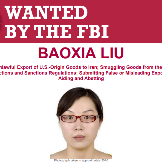 U.S. offers $15M reward for woman accused of smuggling tech to Iran