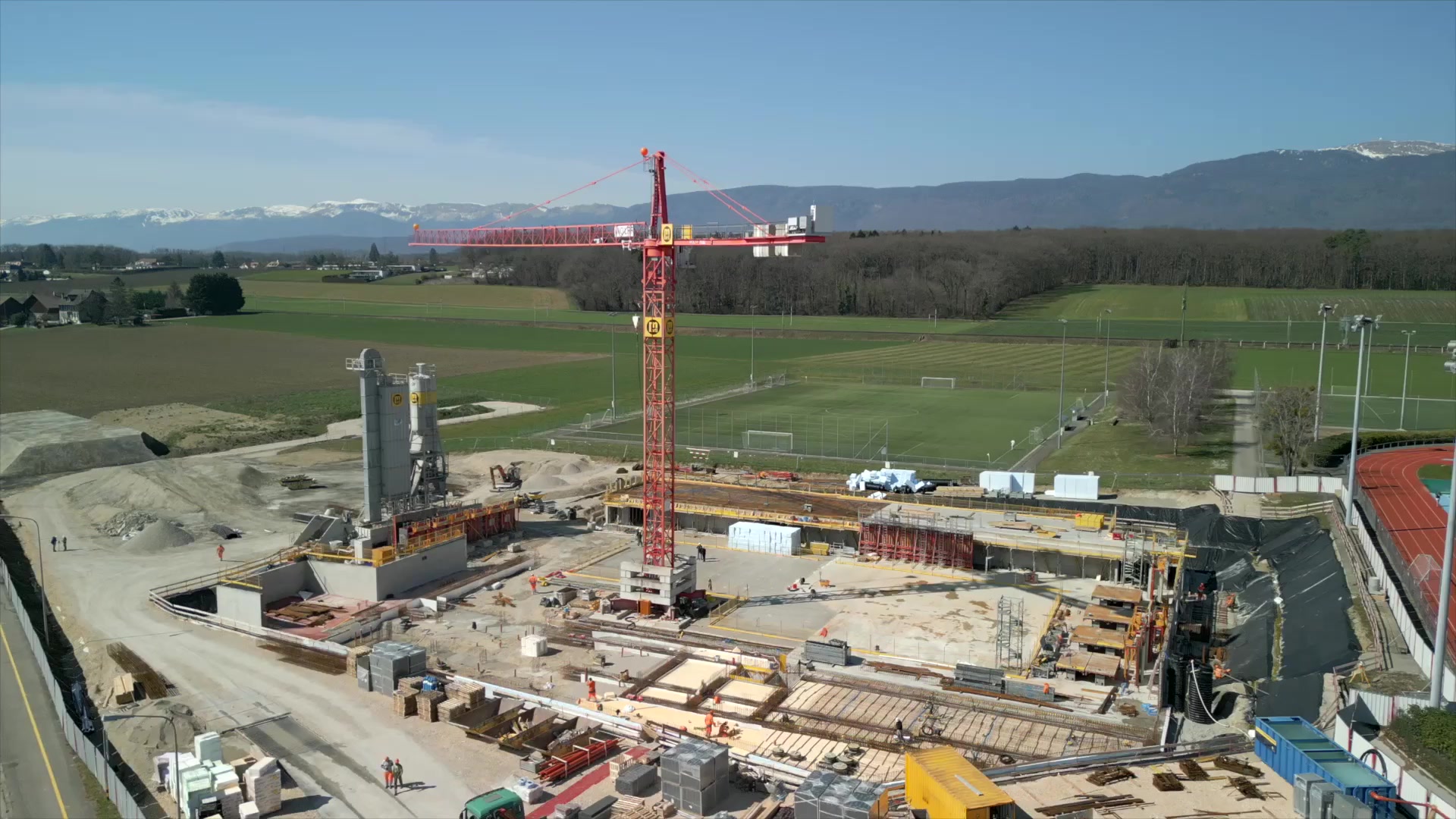 Nyon (VD) lance le chantier de son nouveau complexe multisport