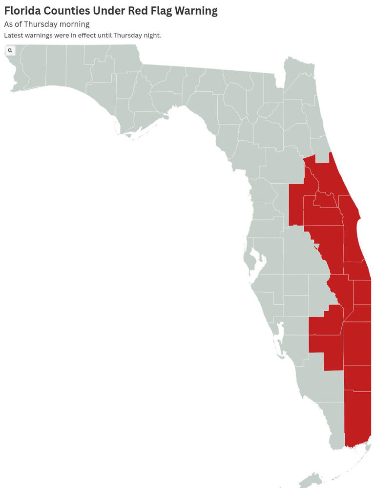 Florida Map Shows Where Wildfires Are Raging