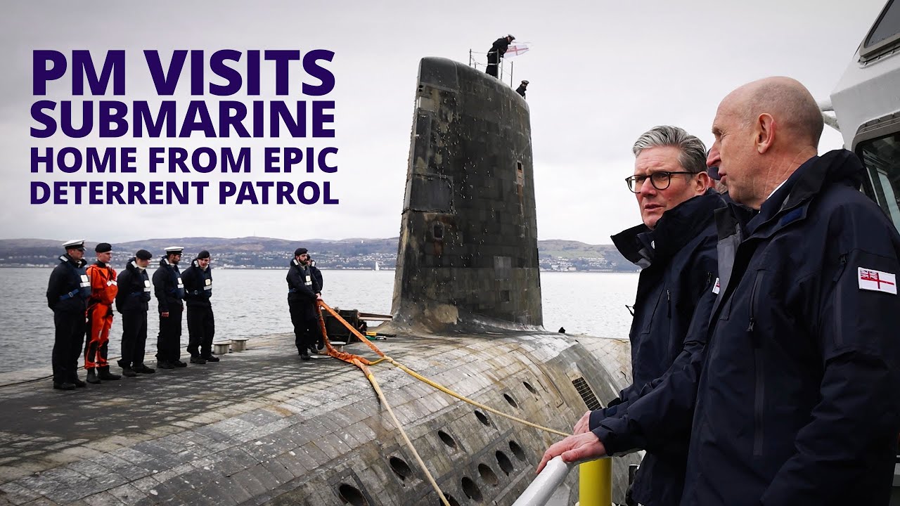 204 Day Patrol Prime Minister Visits Nuclear Deterrent Submarine