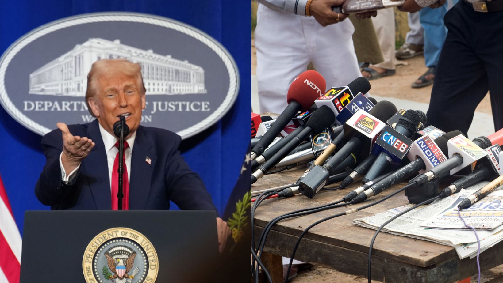 Trump thinks CNN and MSNBC are “illegal”