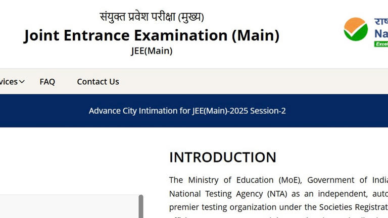 JEE Main session 2 city intimation slip 2025 released - Check direct link; steps to download