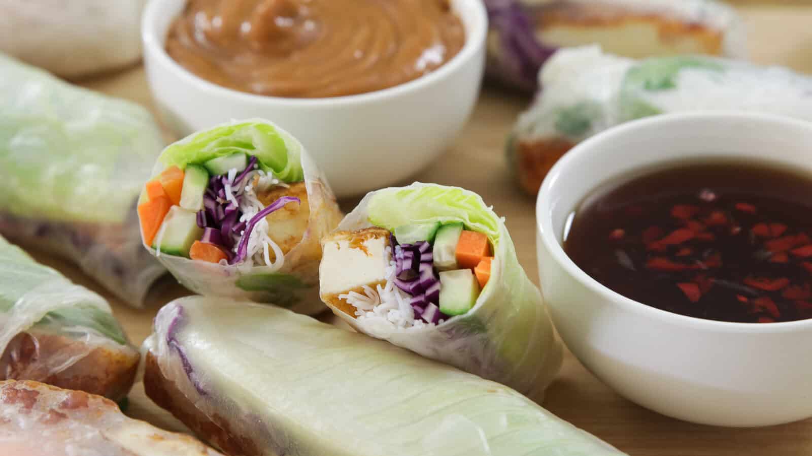 Tofu Spring Rolls!