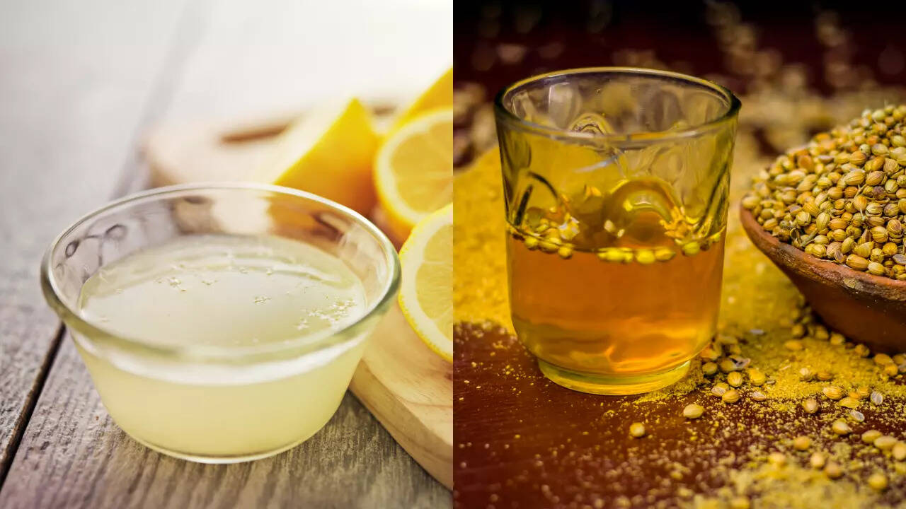 What happens when you add Lemon Juice to Dhania Pani