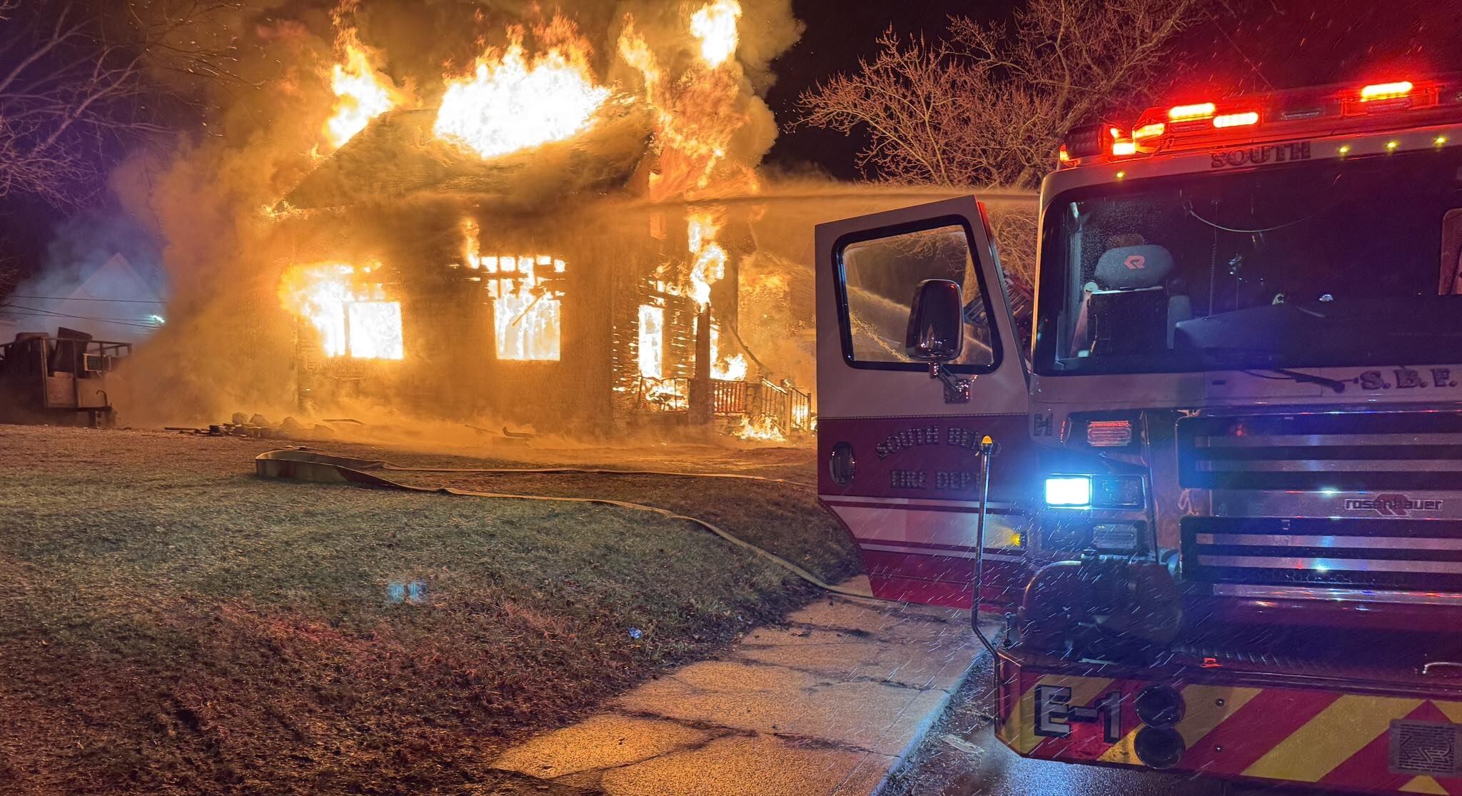 South Bend home destroyed in massive fire