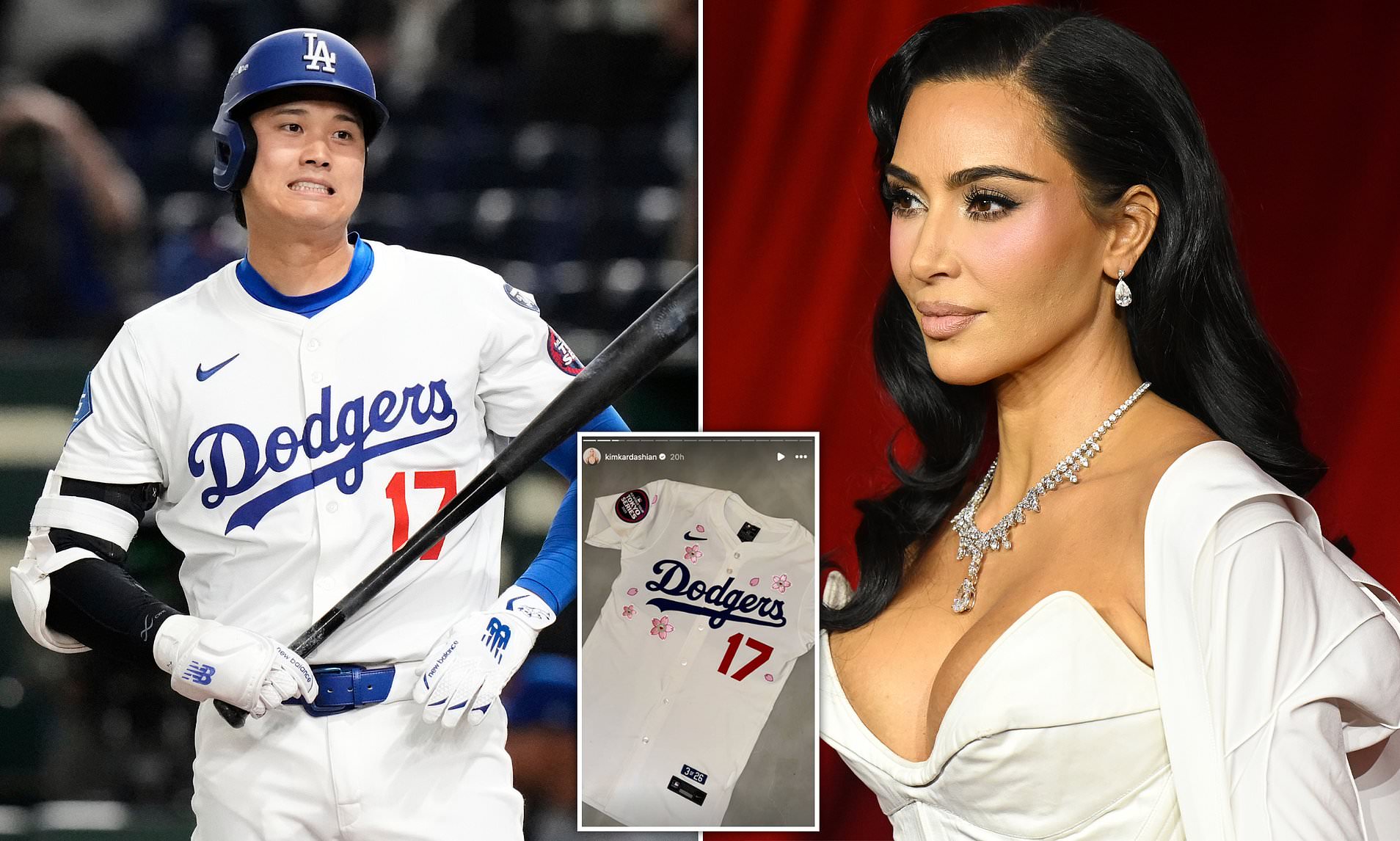 Dodgers fans rip Kim Kardashian and beg her to 'stay away' after 'cursed' celeb showed off her ...