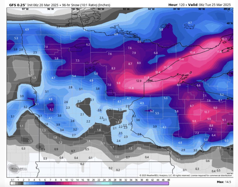 Potential for 'significant' snow in Minnesota this weekend