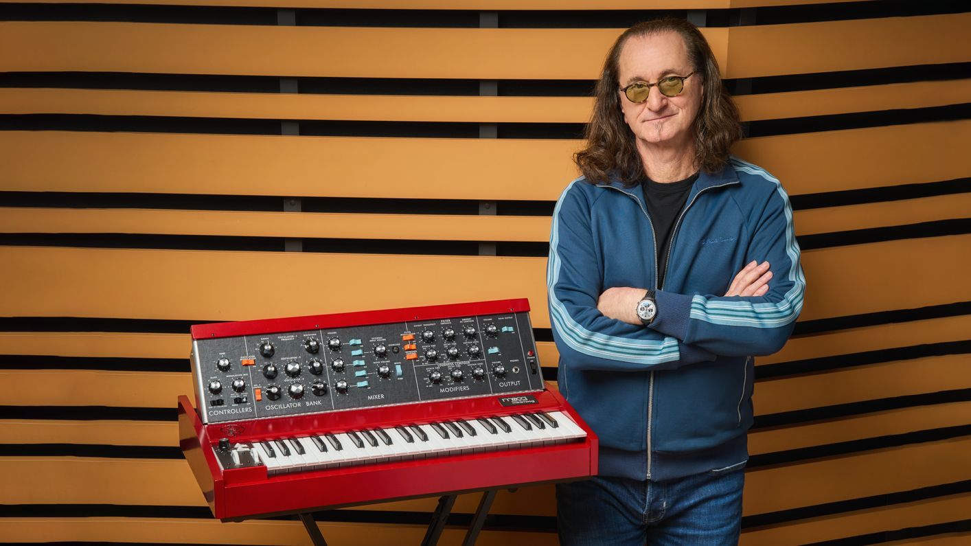 Geddy Lee teams up with Moog for special edition satin red Minimoog ...