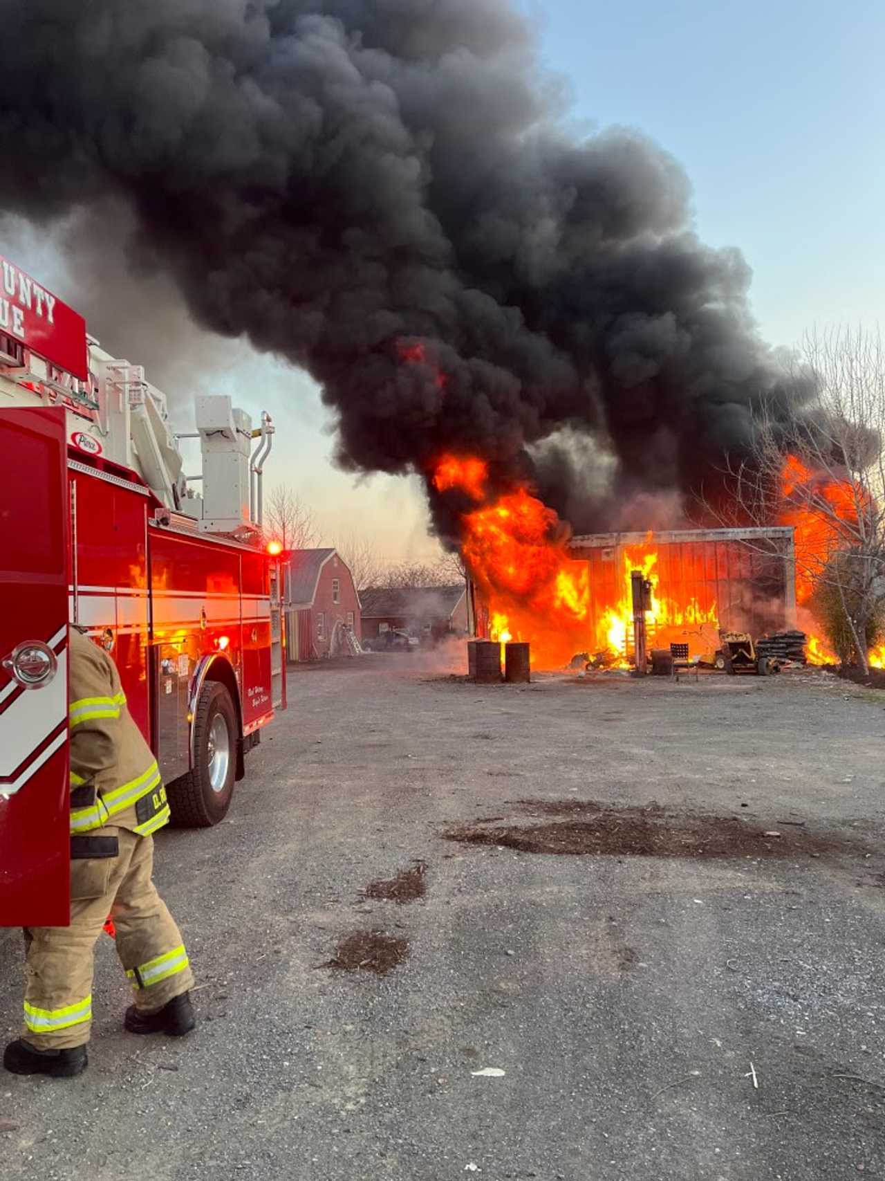 Firefighter Saves Unconscious Man From Raging Barn Fire In Maryland ...