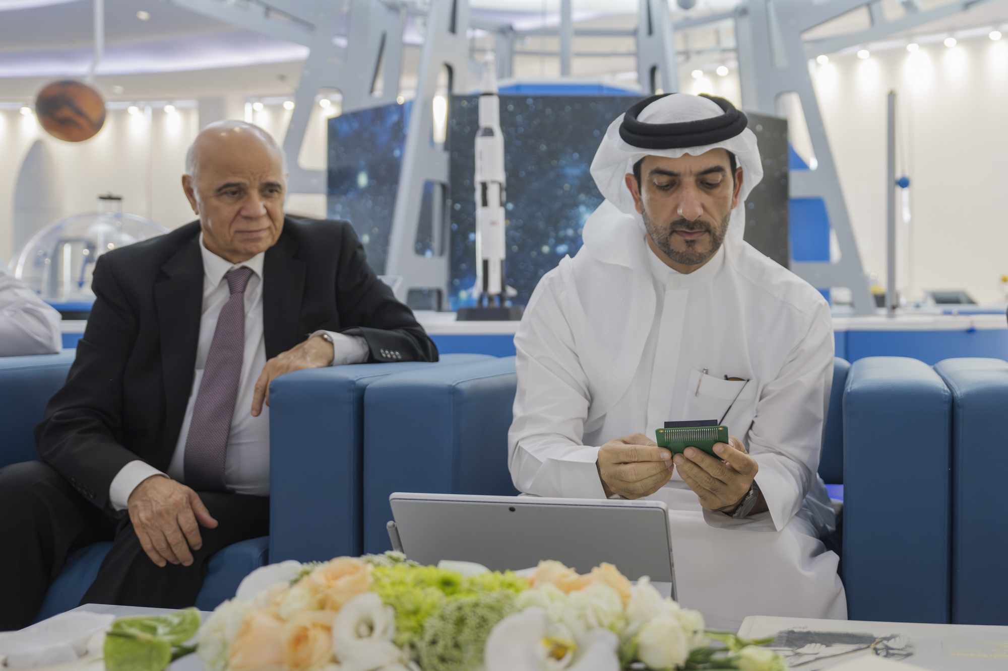 Sultan bin Ahmed Al Qasimi reviews Al Qasimi optical observatory