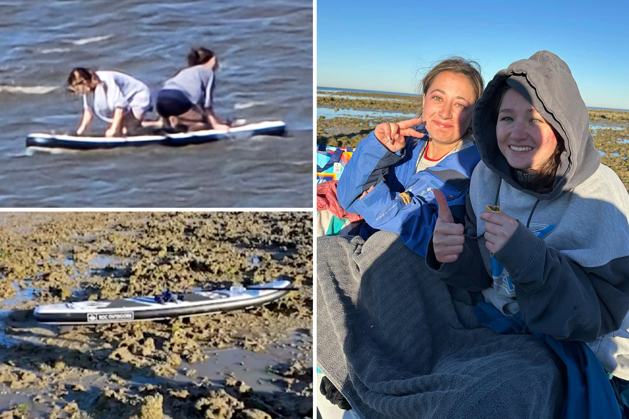 Shivering teens stranded on paddleboard rescued after 16 hours lost at ...