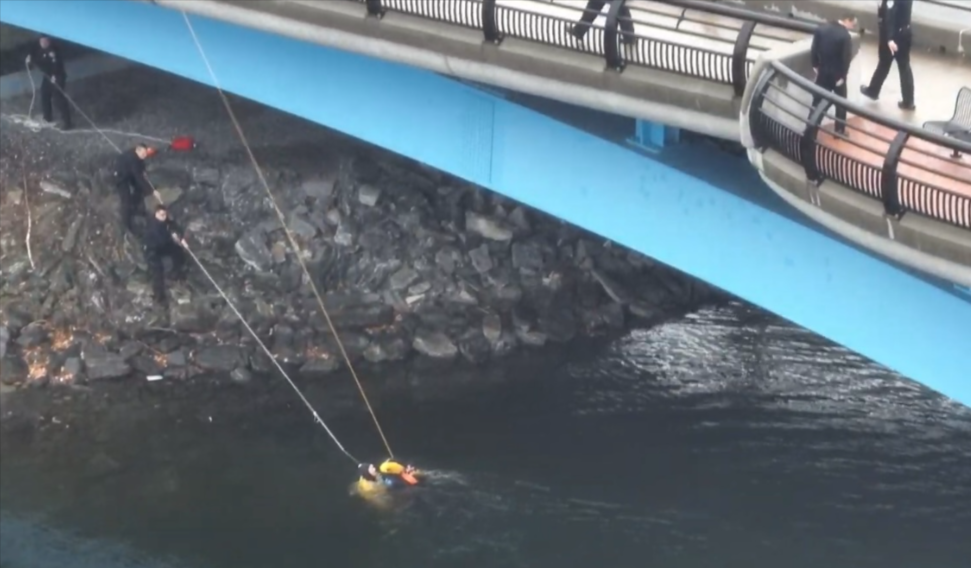 Shrewsbury police officers rescue man from chilly Lake Quinsigamond ...