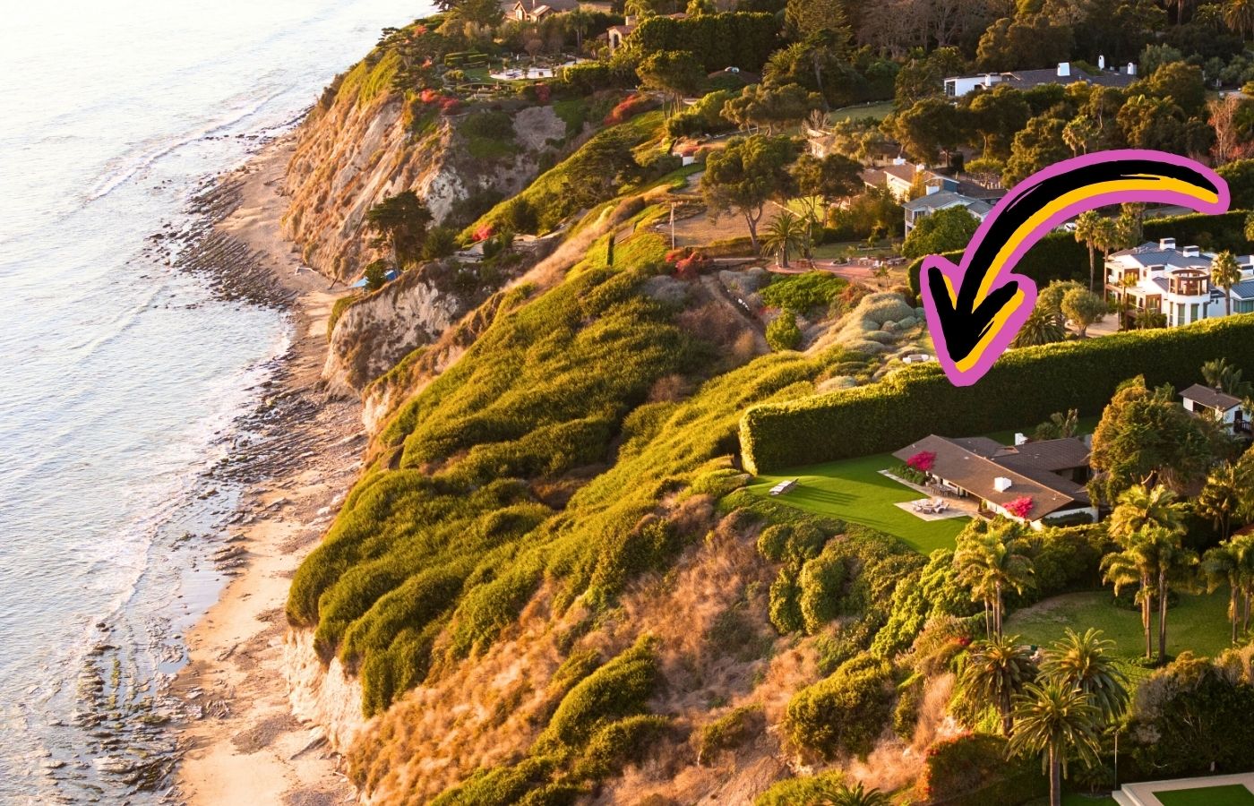 Take in the ocean views from this $20M Spanish Ranch perched on a bluff ...