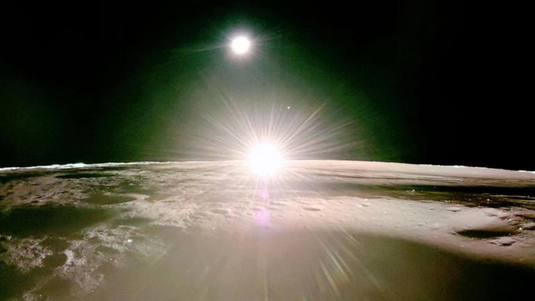 NASA releases high-definition images of a sunset on the moon