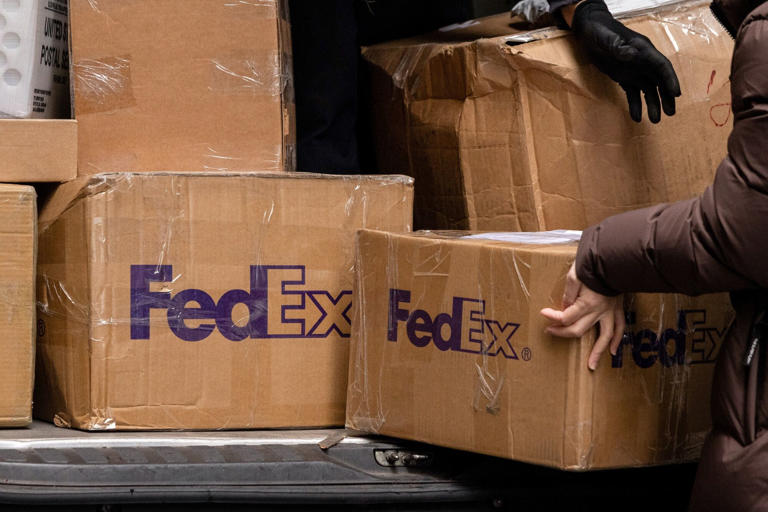 FedEx Falls After Outlook Cut Again Amid Economic Worries
