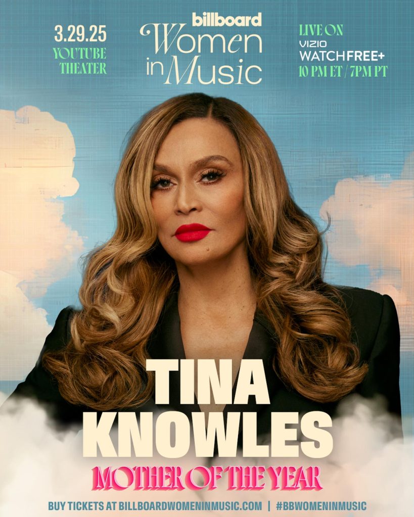 Tina Knowles to Be Honored as Mother of the Year at 2025 Billboard ...