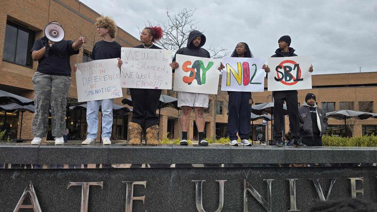Kent State University students protest Senate Bill 1 after Ohio House ...