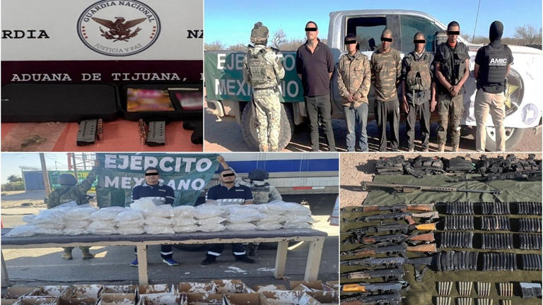 Detienen a siete personas en Baja California y otras más en Sonora y Tamaulipas en Operación ...