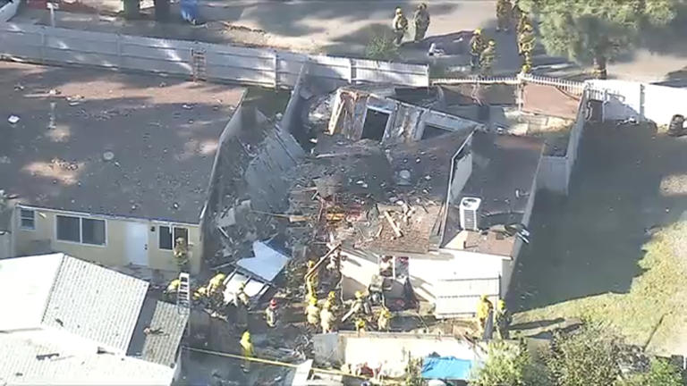 1 hospitalized after Pacoima home partially collapses in explosion; fireworks eyed as possible cause